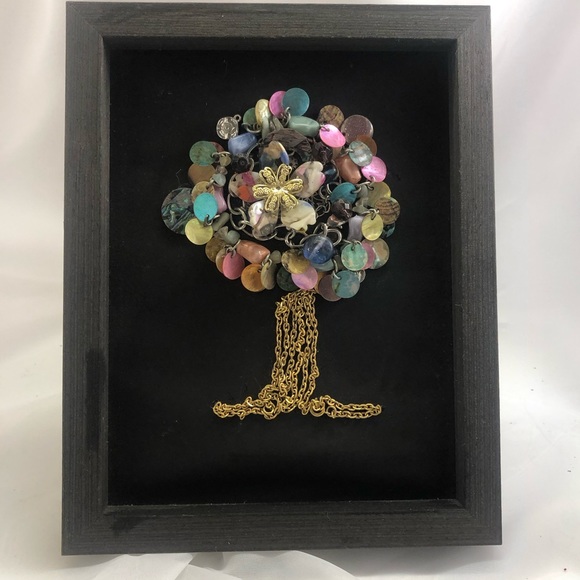 Source Unknown | Accents | Handmade Jewelry Tree Framed Picture | Poshmark